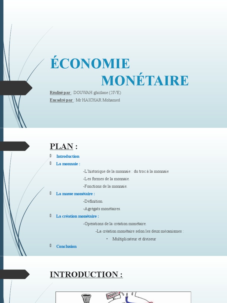 Économie Monétaire | PDF | Argent | Masse monétaire