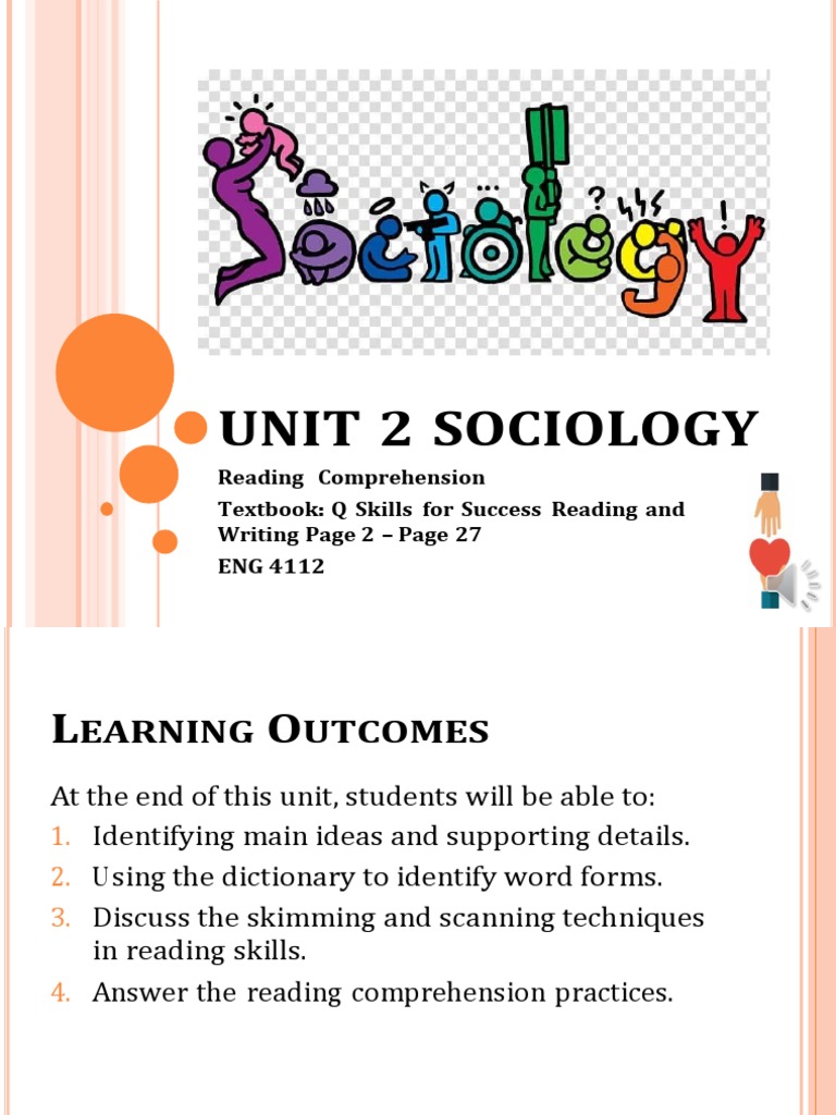 Sociology Reading Comprehension Guide | PDF | Reading Comprehension ...