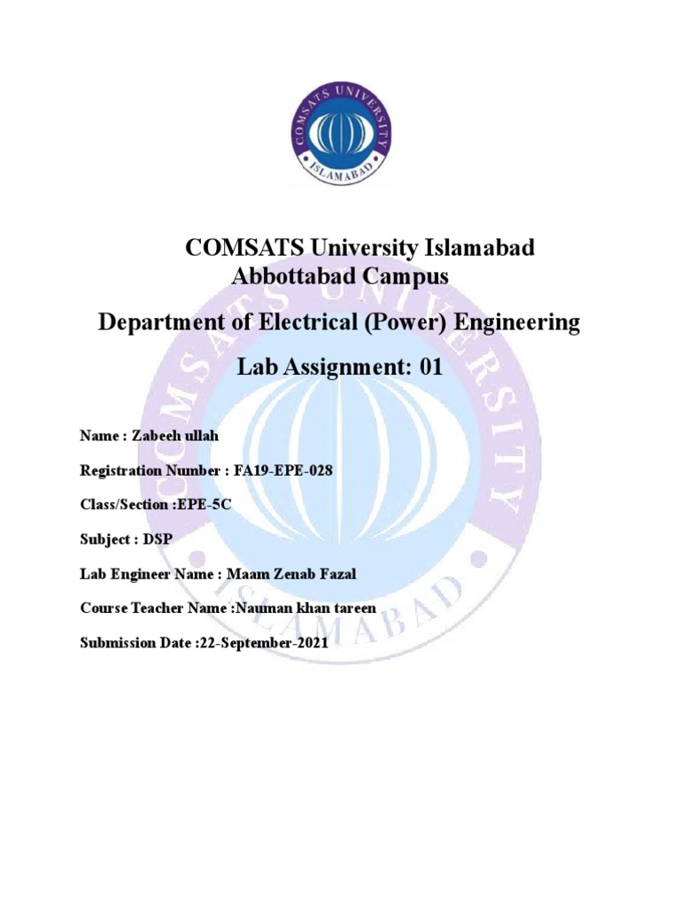 DSP Lab Assignments 1 To 13 | Download Free PDF | Sampling (Signal Processing) | Stationary Process