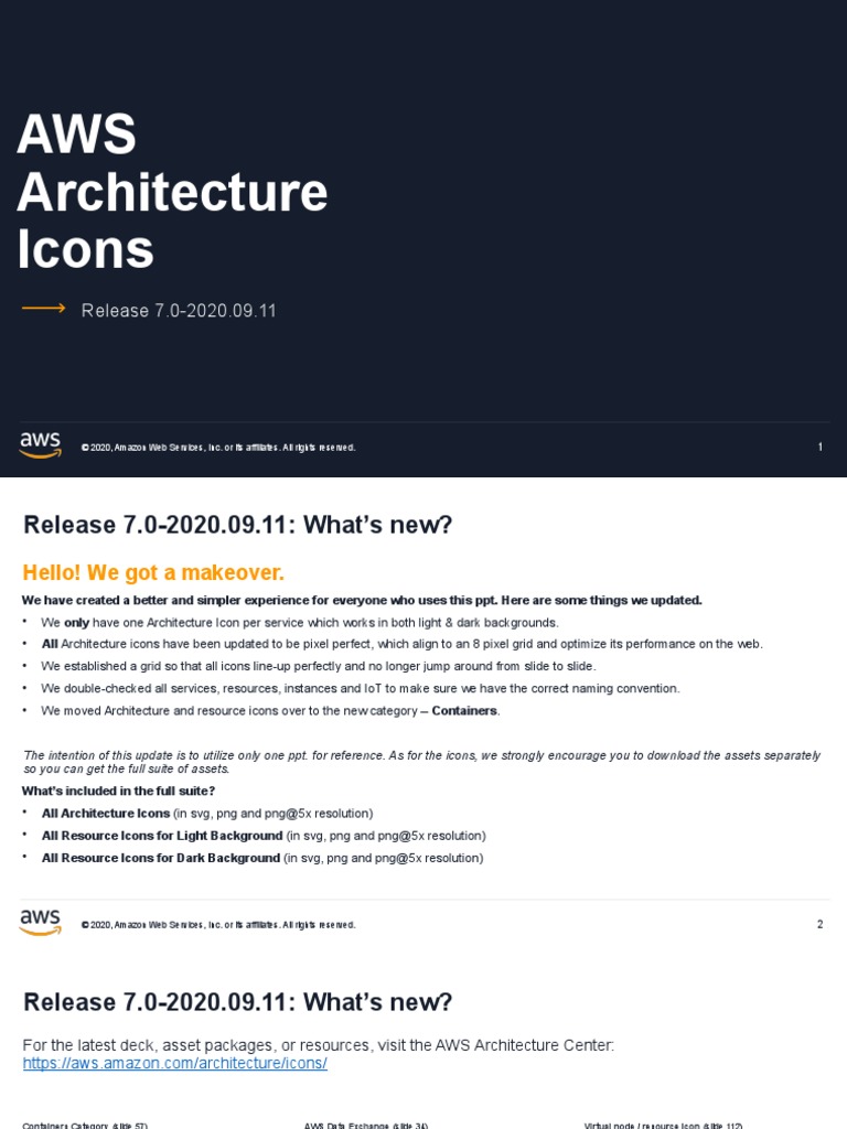 AWS Architecture Icons Deck For Light BG 20200911 | PDF | Amazon Web ...
