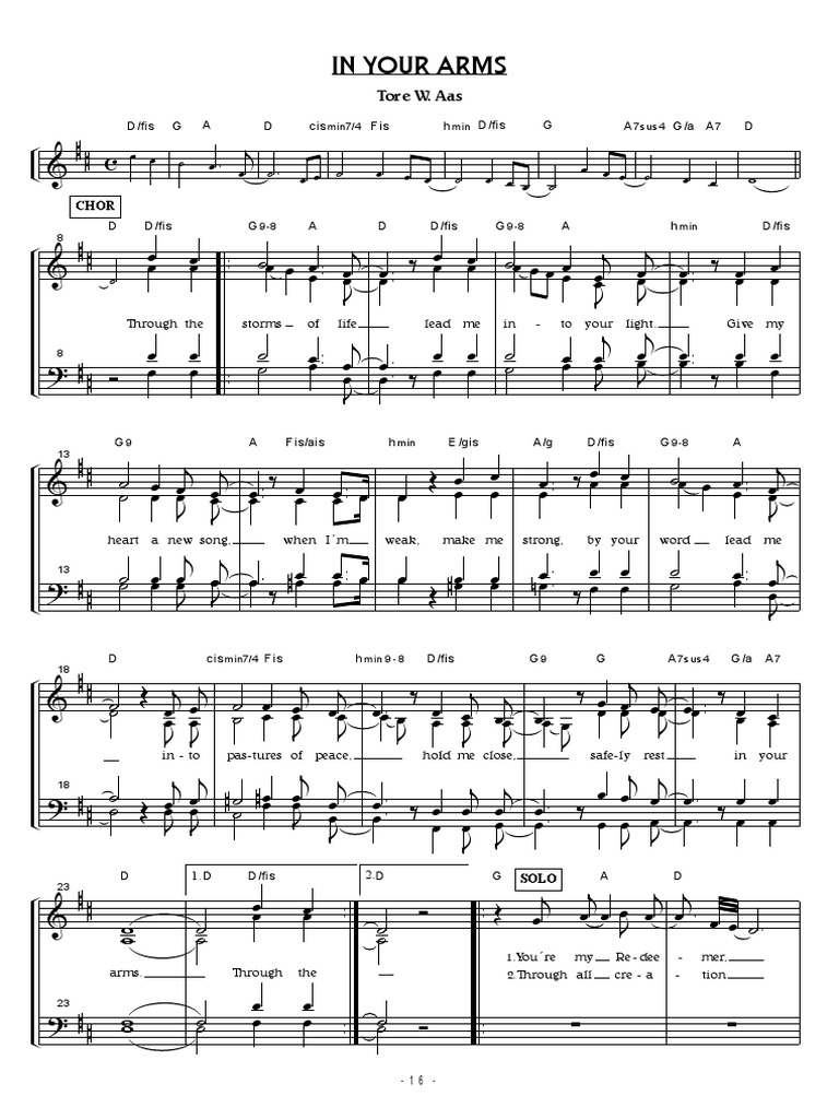 In Your Arms - Tore W.aas | PDF