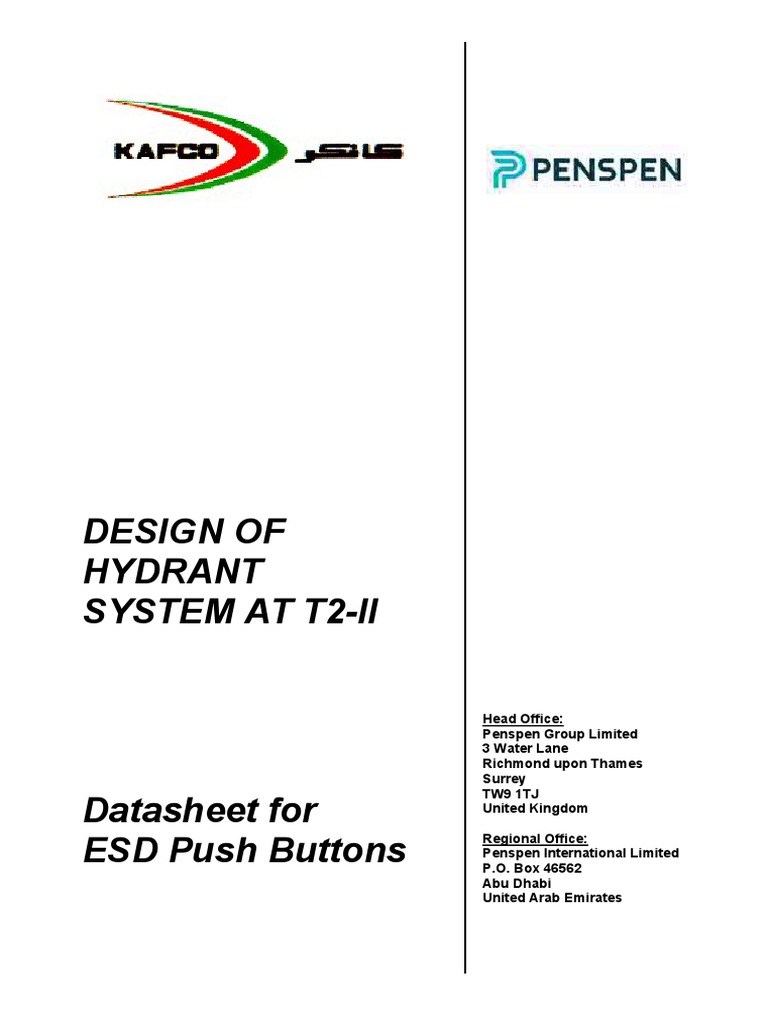 Datasheet For ESD Push Buttons | PDF | Electrical Connector | Switch