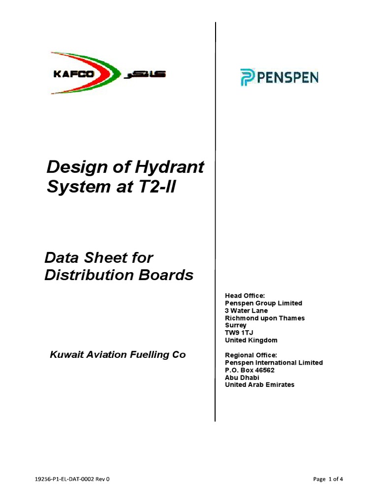 Distribution Board Data Sheet | PDF | Insulator (Electricity ...