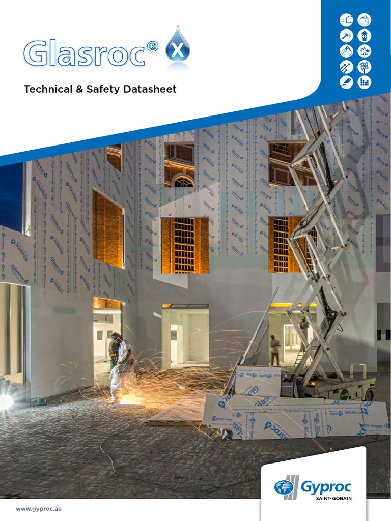 Glasroc X - Technical & Safety Datasheet - 21SEP21 | PDF | Drywall ...