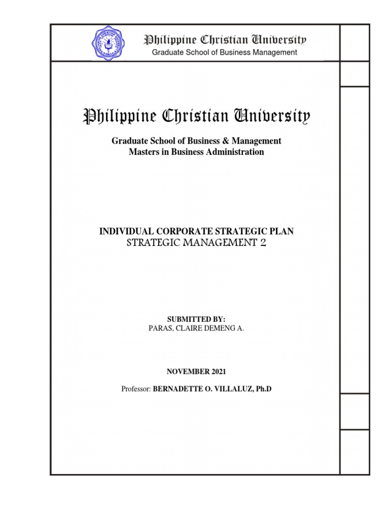 Pcu - Strategic Management 2 | PDF | Market (Economics) | Competition