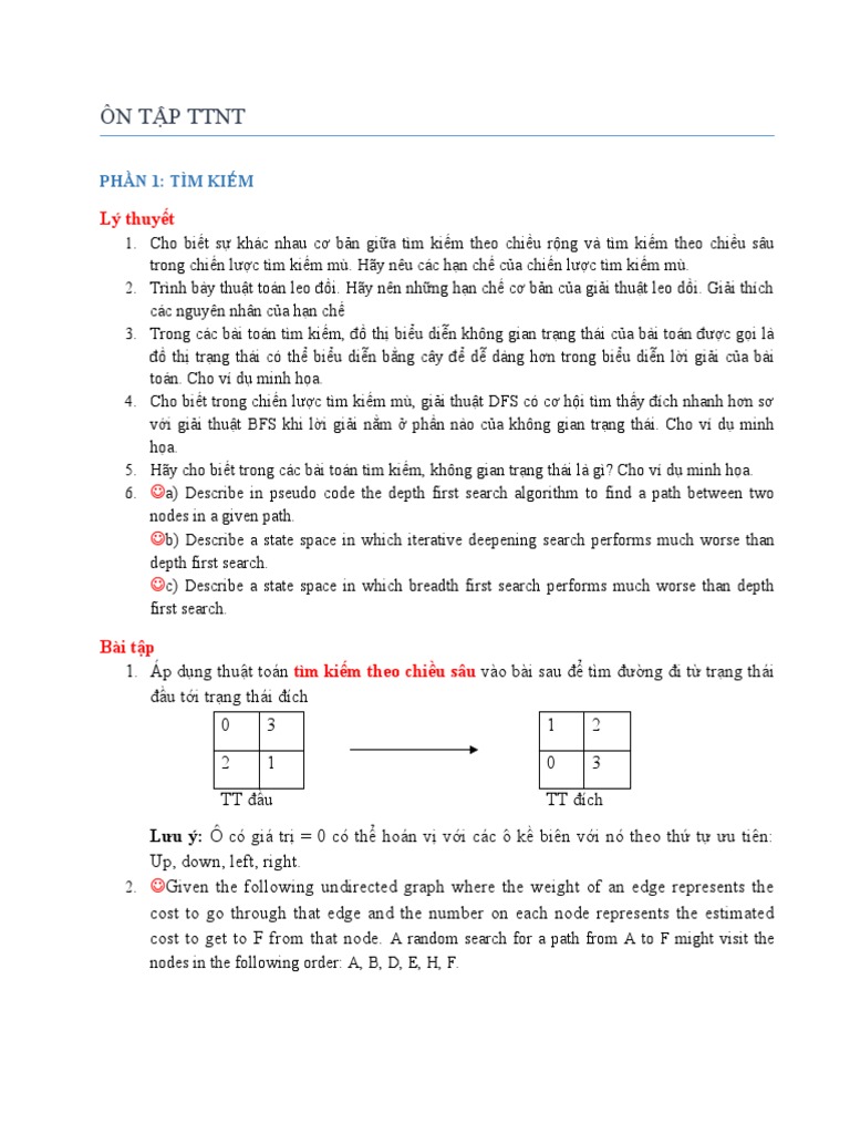 Ôn tập TTNT | PDF