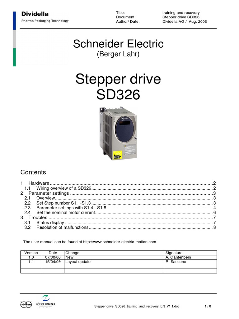 Stepper Drive SD326 Setup Guide | PDF | Electric Motor | Equipment