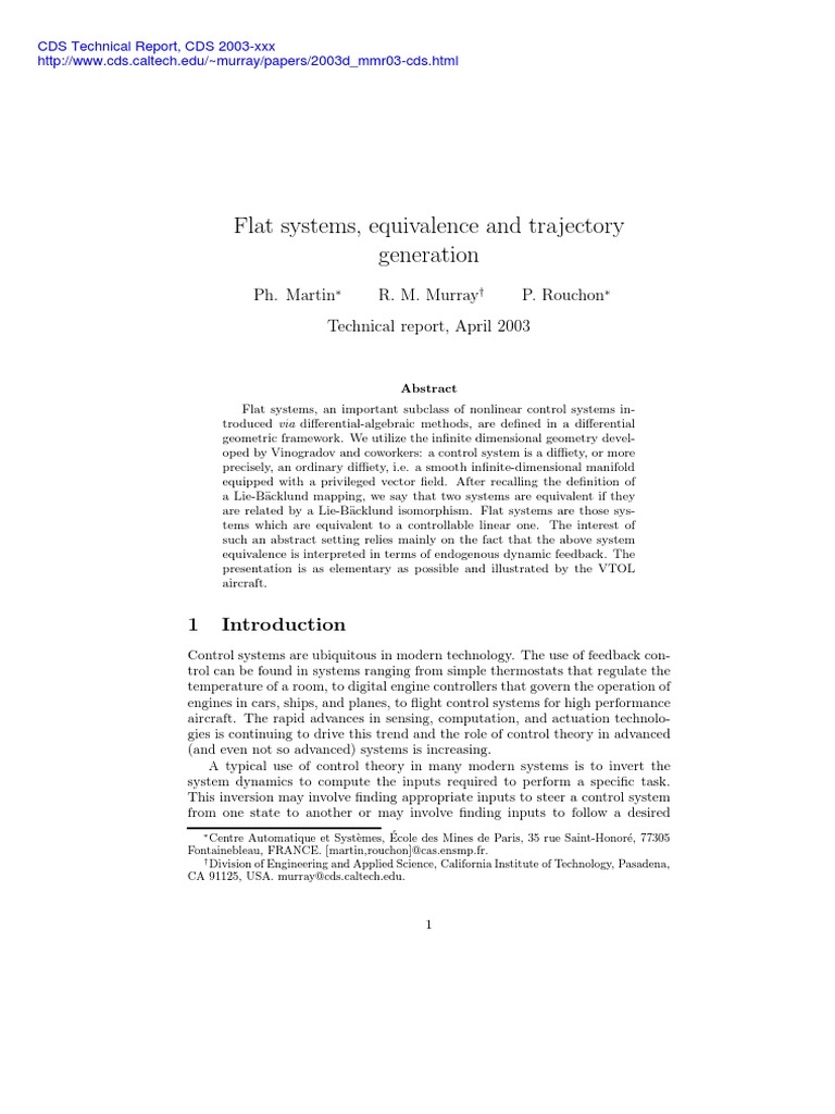 mmr03 Cds | PDF | Differentiable Manifold | Dynamical System