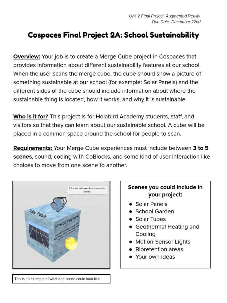 Cospaces Final Project 1 | PDF | Augmented Reality | Nature