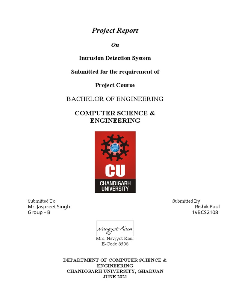 Project Report: Bachelor of Engineering | PDF | Computer Network ...