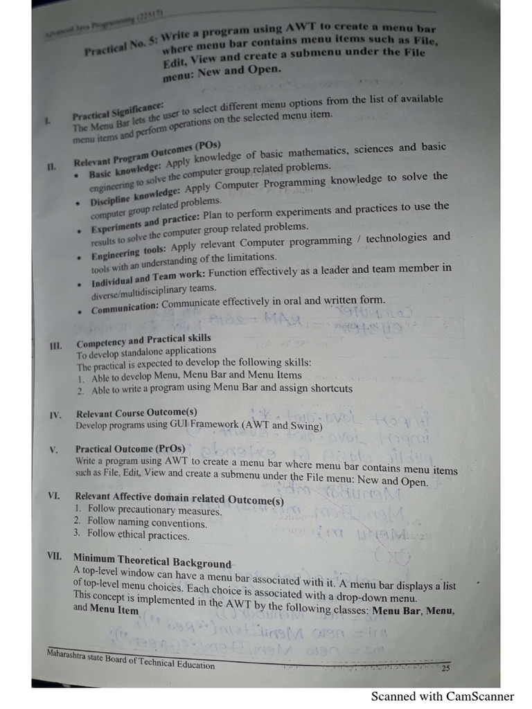 Ajp Practical 5 Pdf