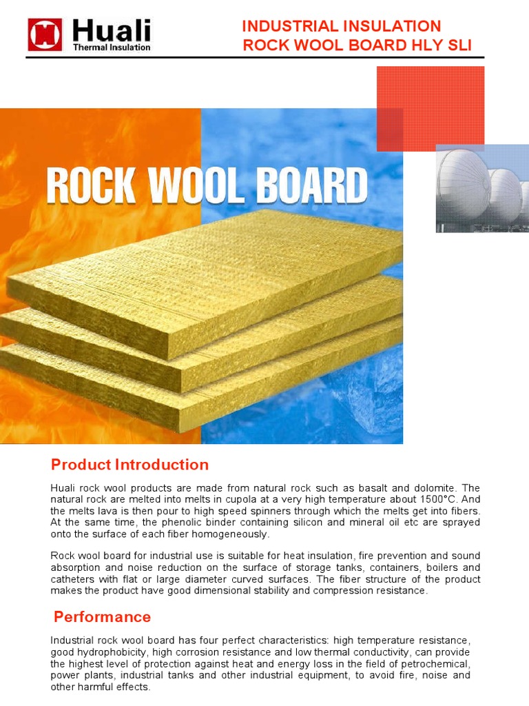 Industrial-Insulation - Rock-Wool-Board | PDF | Magma | Fibers