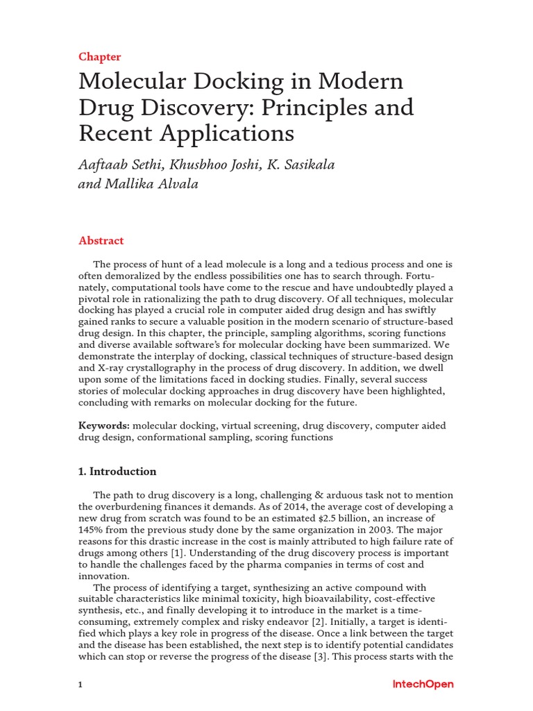 Molecular Docking Theory | PDF | Docking (Molecular) | Force Field ...