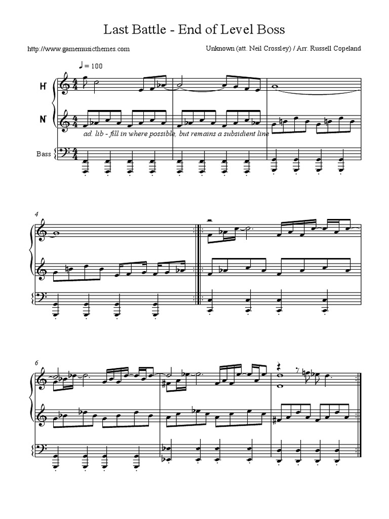 Last Battle - End of Level Boss | PDF