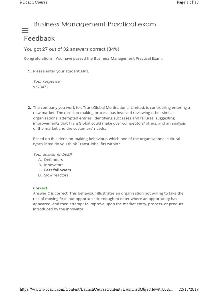 CB3 Answers | PDF | Profit (Economics) | Market (Economics)