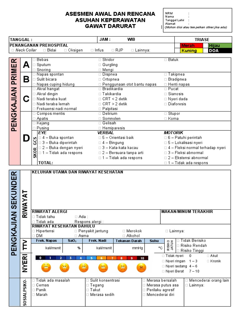 Asesmen Keperawatan Gawat Darurat | PDF