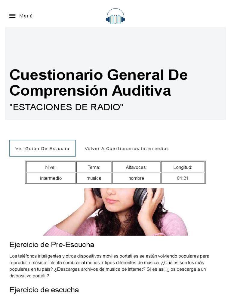 Ejercicios de Escucha en Estaciones de Radio | PDF