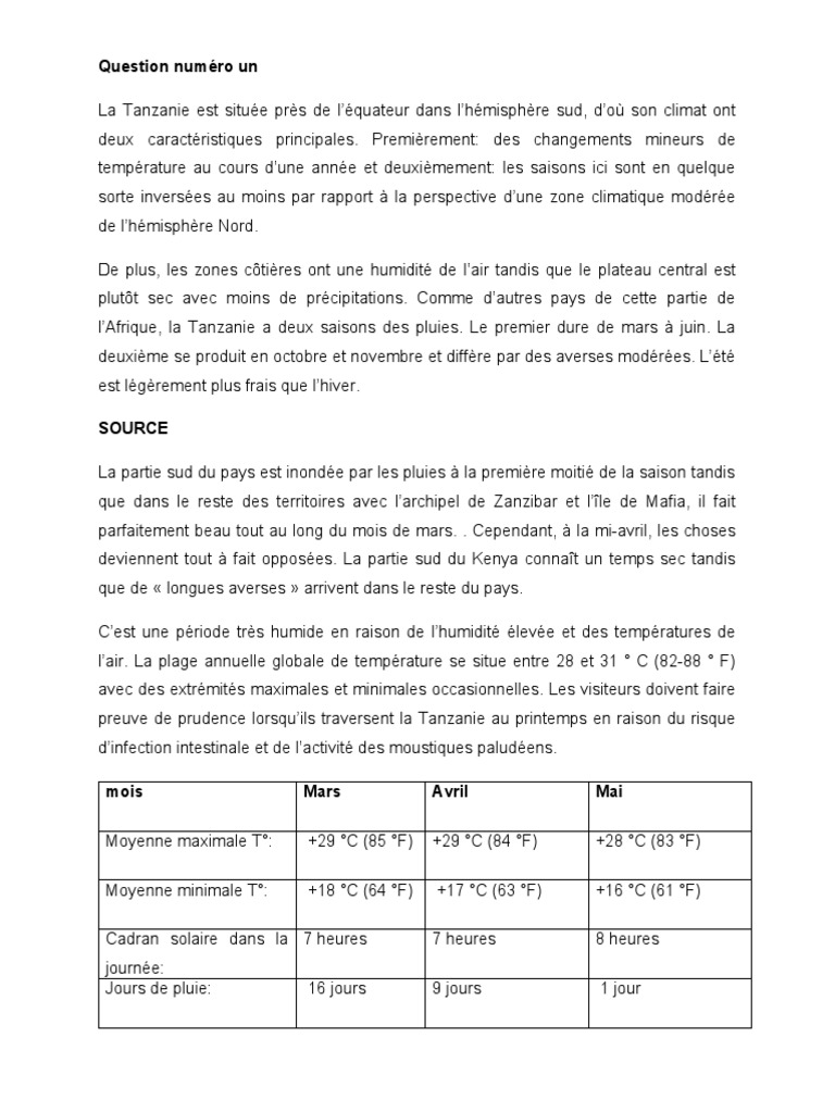 French 2 | PDF | Climat | Phénomène terrestre