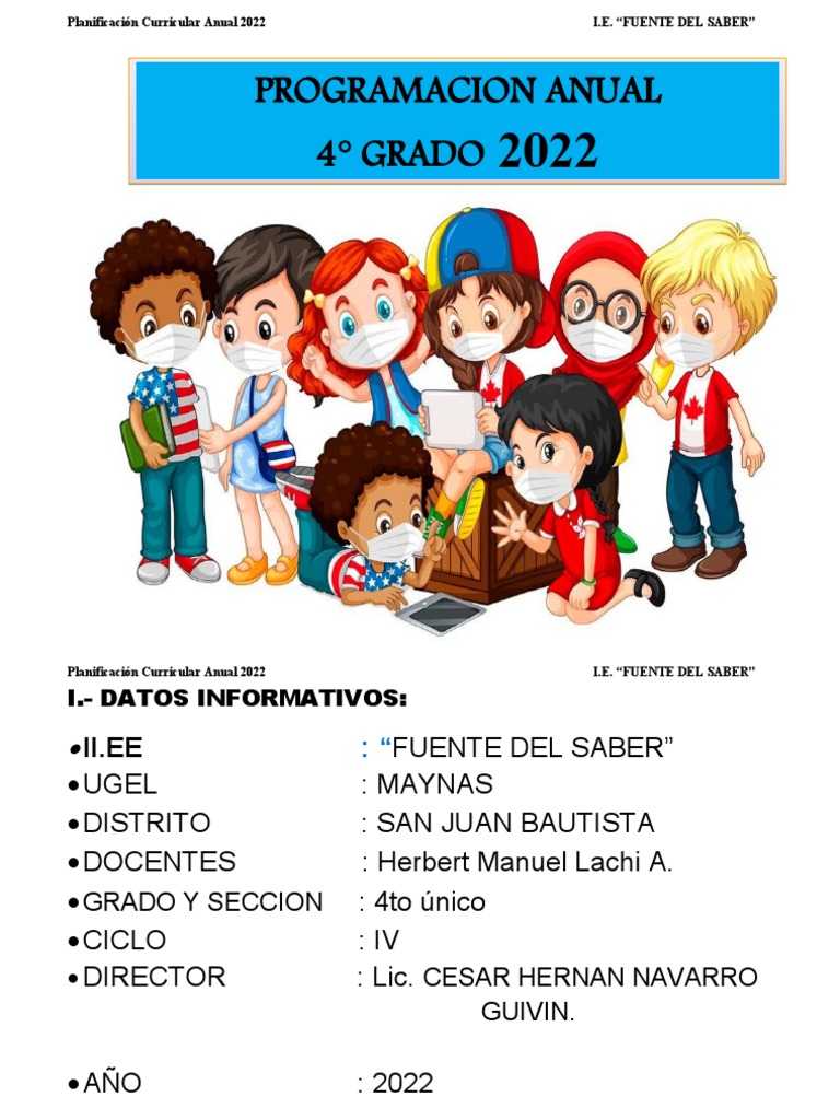 Planificacion 4to Grado Manuel2021 | PDF | Geometría | Estadísticas