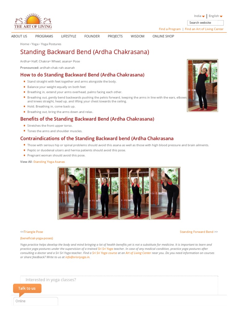 Ardha Chakrasana | PDF | Asana | Yoga