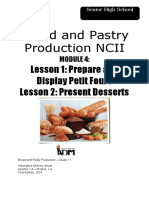 Petit Fours Lesson Plan | PDF | Meal | Lesson Plan