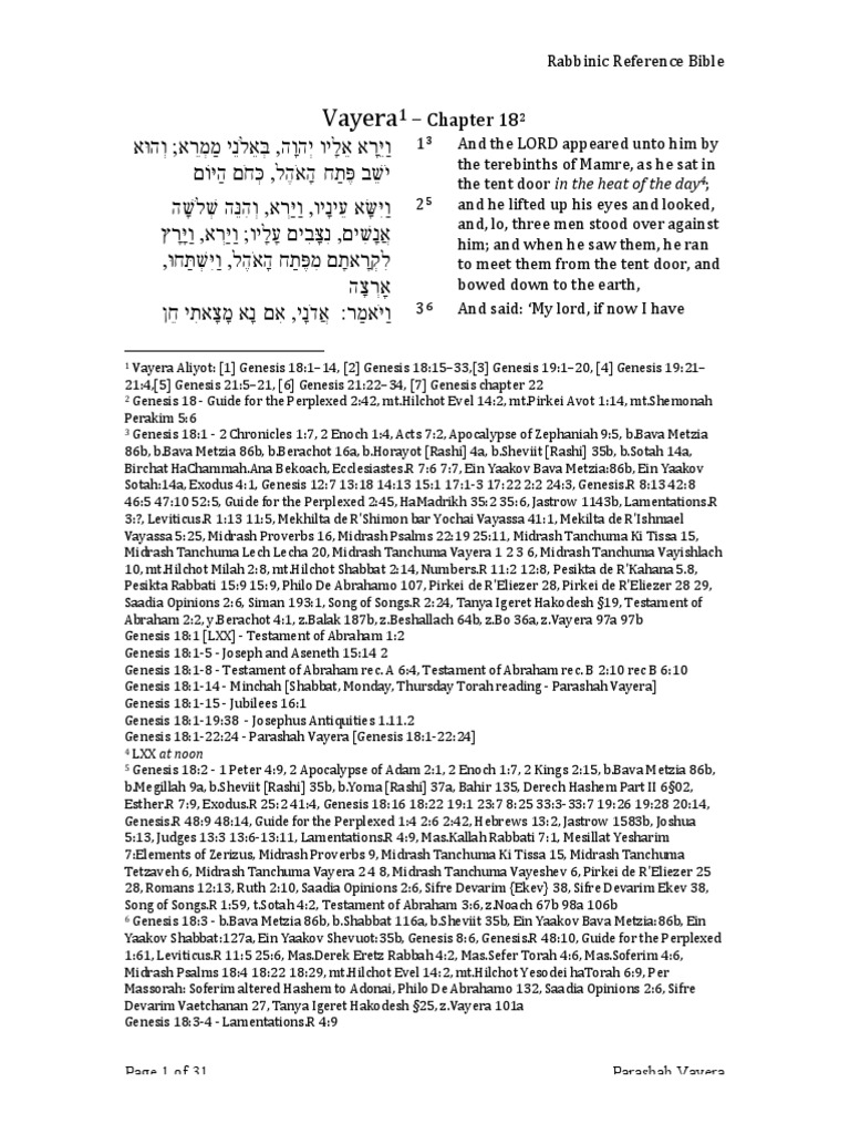 Rabbinic Reference Bible Samples Part I | PDF | Jewish Texts ...