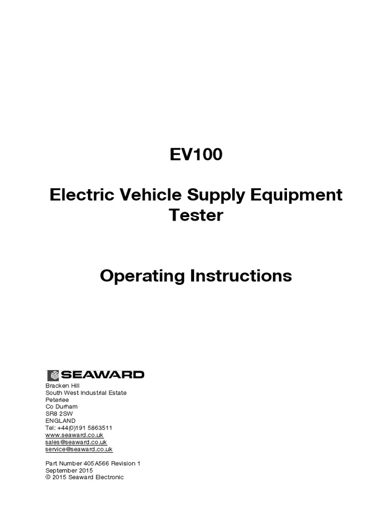 Ev100 Manual | PDF | Electrical Connector | Computer File