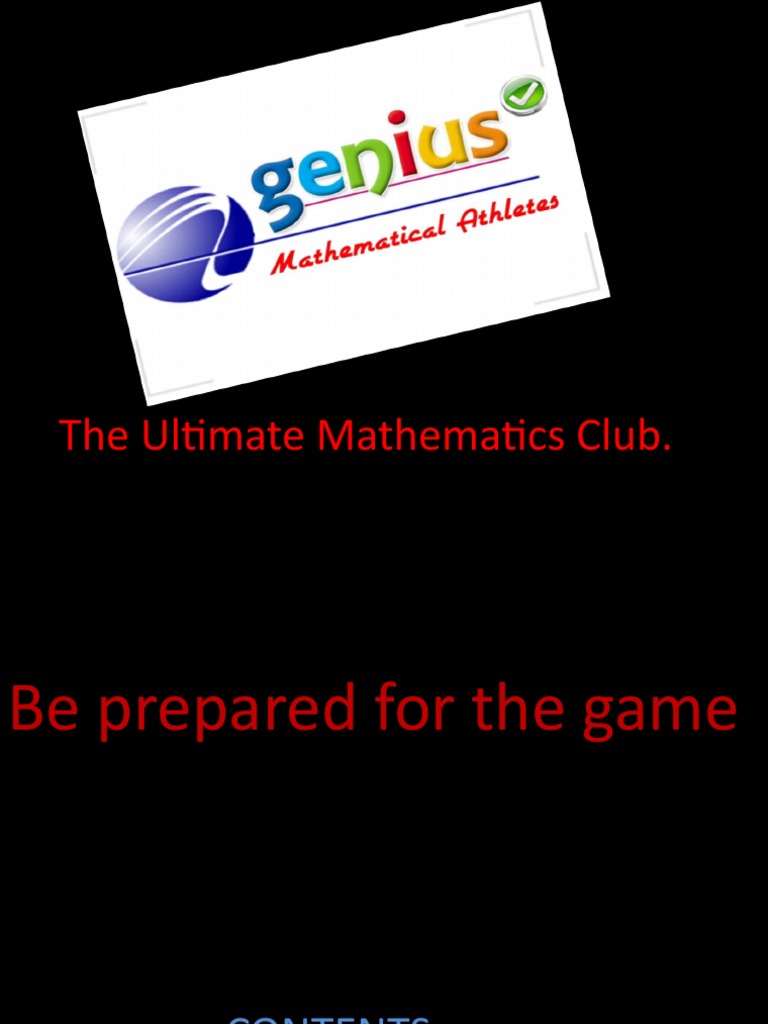 An Introduction to The Ultimate Mathematics Club: Exercises Focused on ...