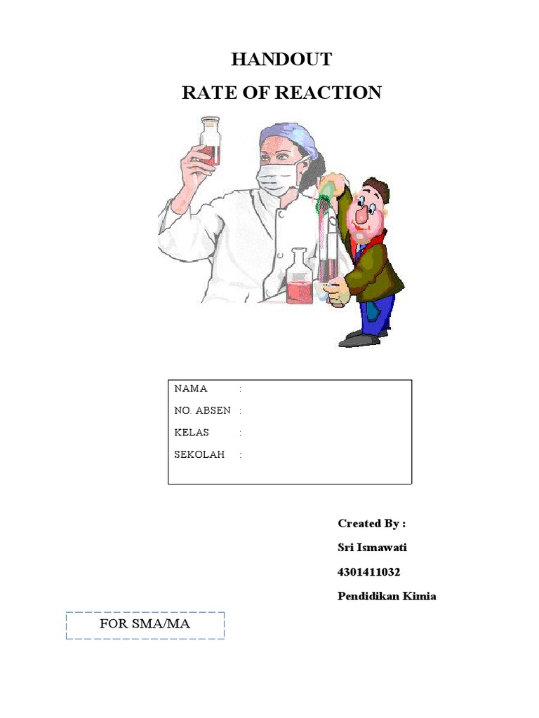 Handout Rate of Reaction | PDF | Reaction Rate | Catalysis