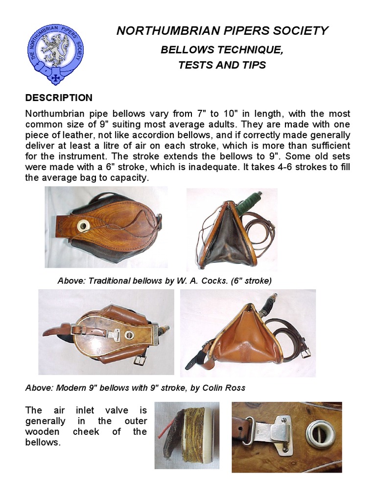 Bellows Technique, Tests & Tips - Colin Ross | PDF | Valve ...