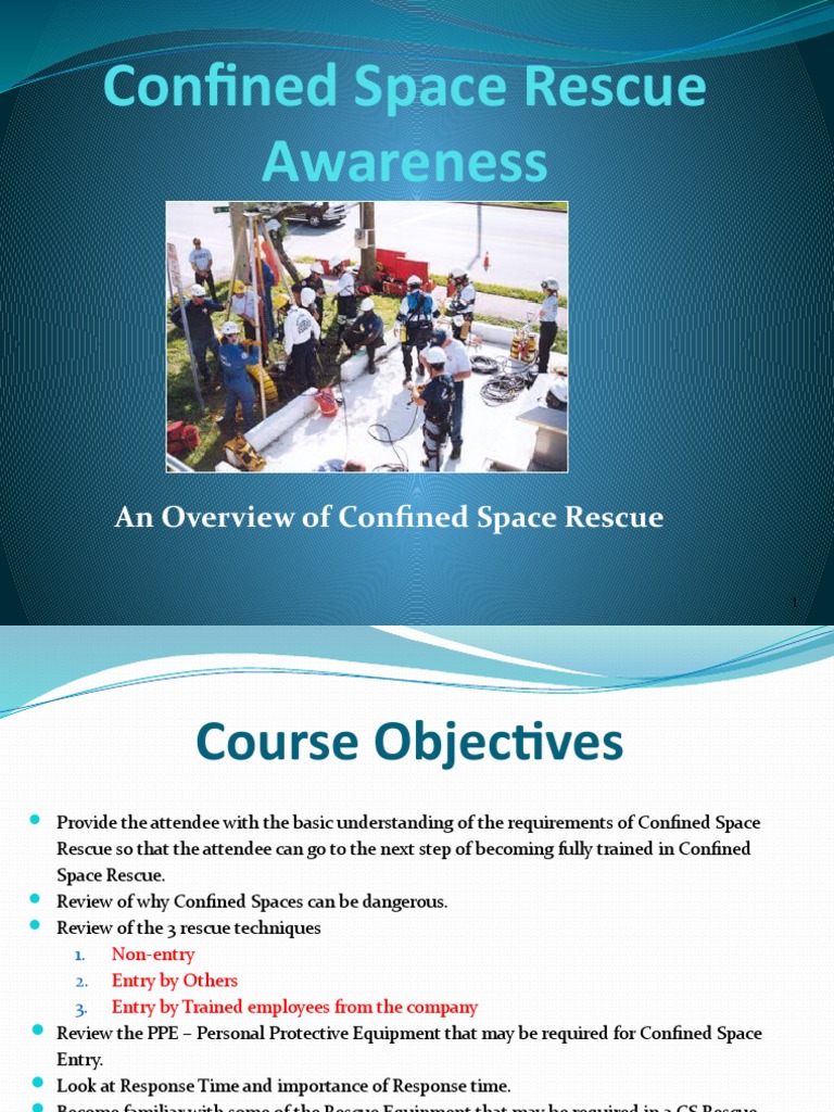 Confined Space Rescue Plan | PDF | Occupational Safety And Health | Occupational Safety And ...
