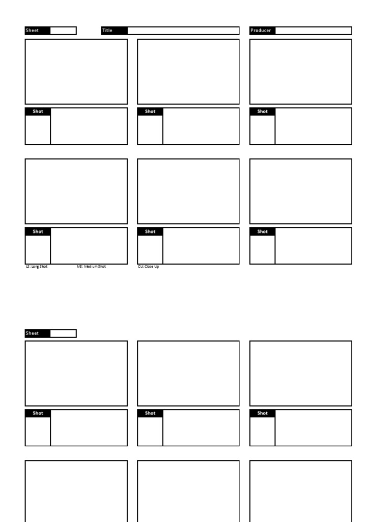 Storyboard Sheet | PDF | Sports & Recreation