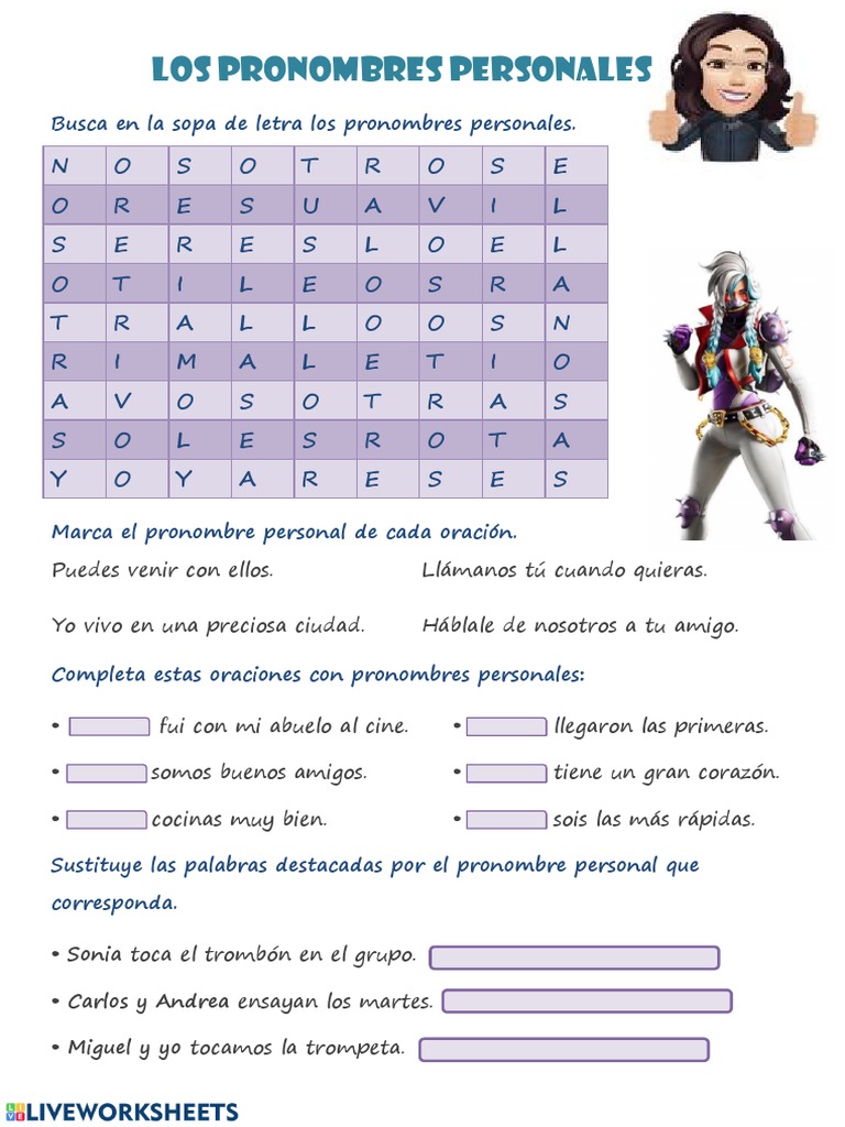 Los Pronombres Personales | PDF