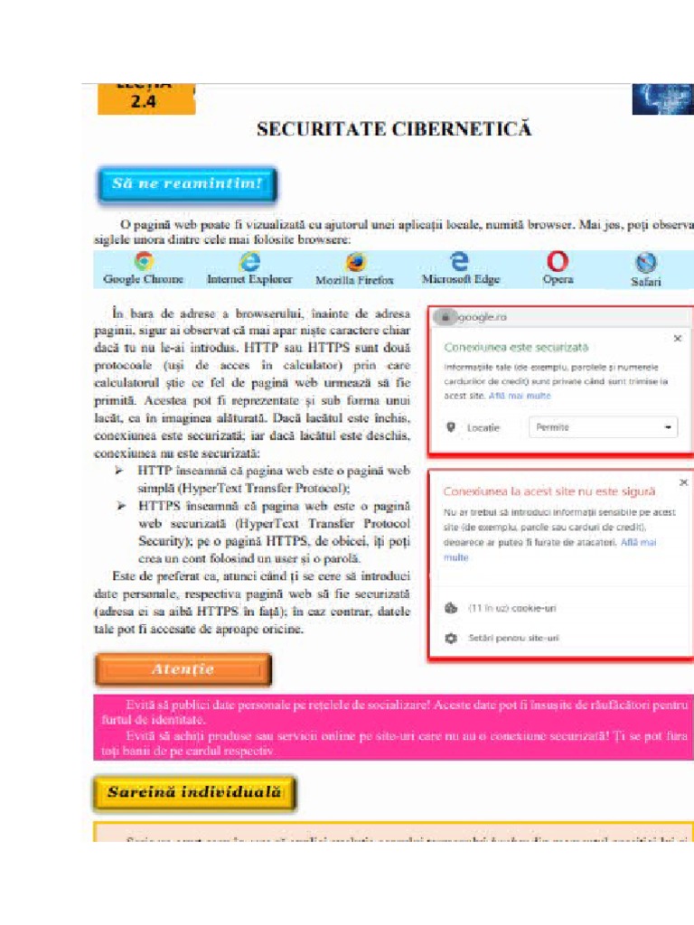 Securitatea Cibernetica | PDF