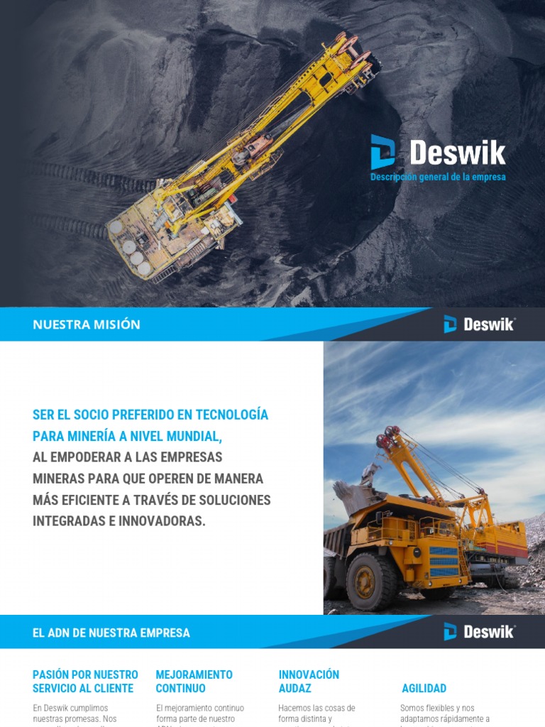 Deswik Company Overview | PDF | Software | Minería