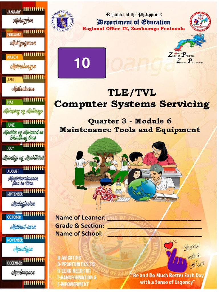 Tle/Tvl Computer Systems Servicing: Quarter 3 - Module 6 Maintenance Tools and Equipment | PDF ...