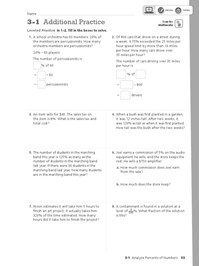 3-1 Additional Practice: Name | PDF | Economies