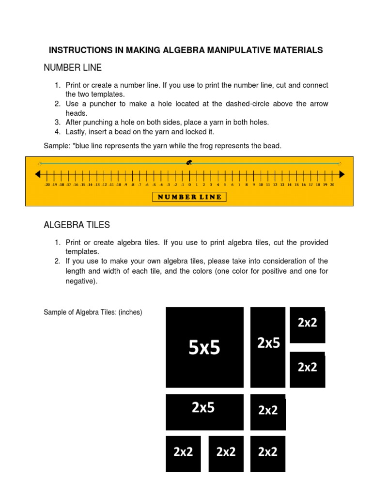 Algebra Materials | PDF | Numbers | Algebra