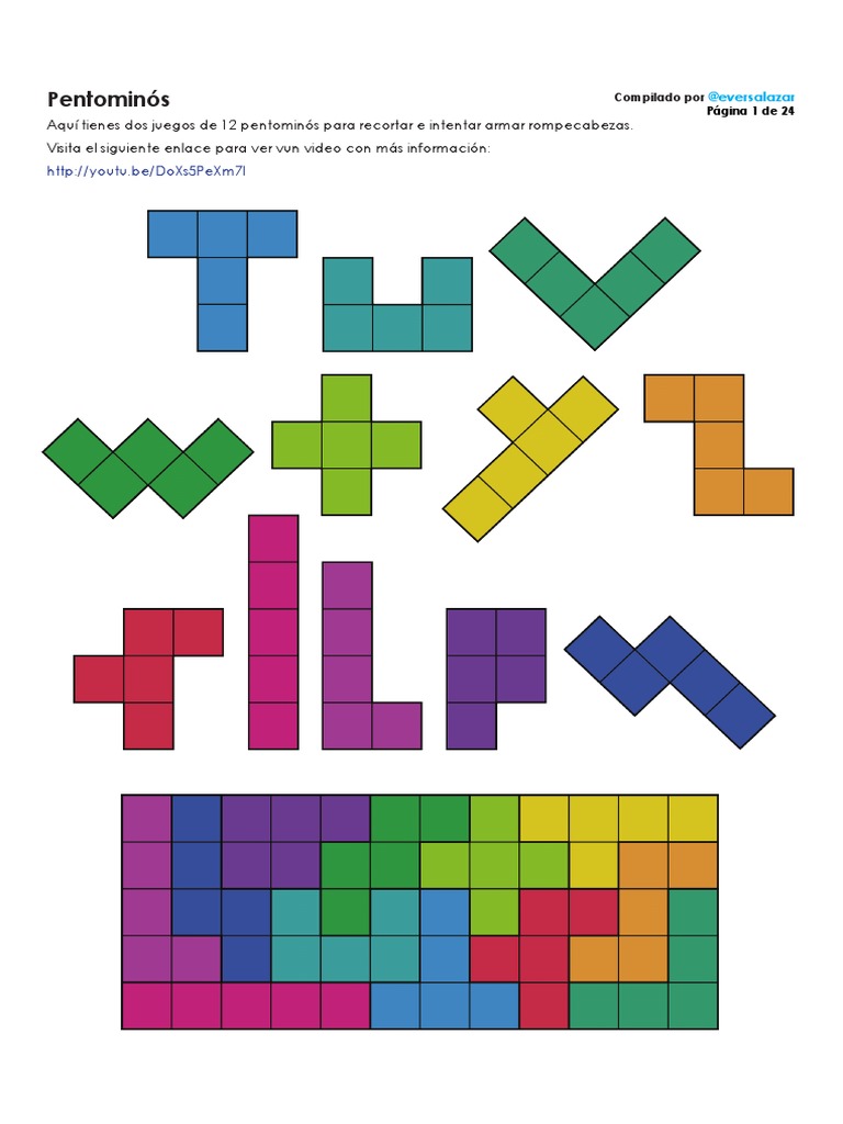 Figuras de Pentominós para Imprimir | PDF