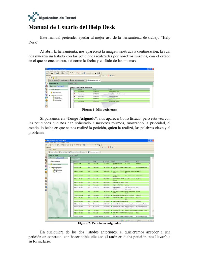 Manual Help Desk | PDF