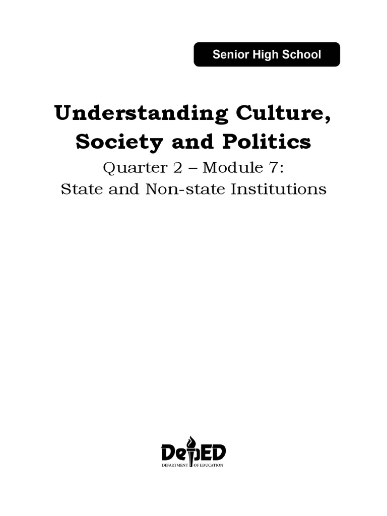 Understanding Culture, Society and Politics: Quarter 2 - Module 7 ...