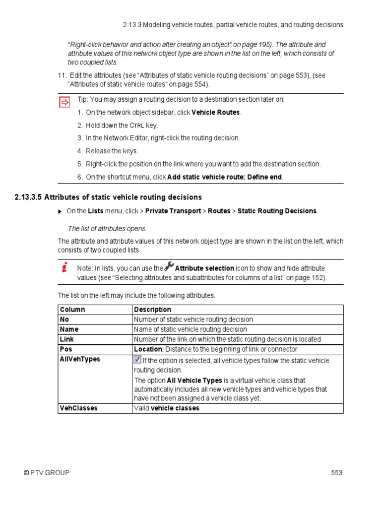 Vissim 2022 - Manual-551-700 | Download Free PDF | Routing | Cursor (User Interface)