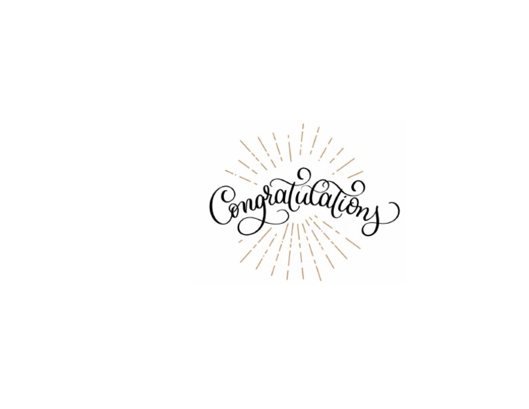Printable Congratulations Card | PDF