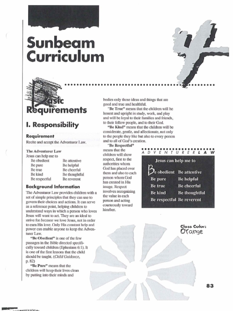 Sunbeam Teachers Manual | PDF