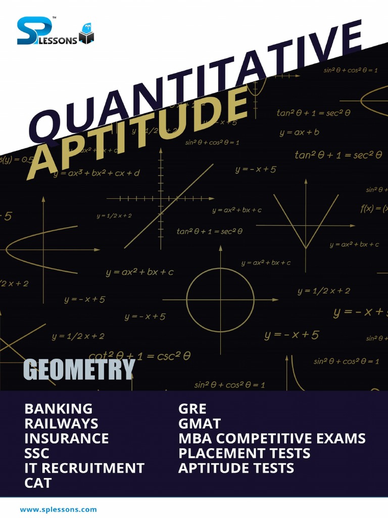 Quantitative Aptitude - Geometry - Formulas E - Book | PDF | Area ...