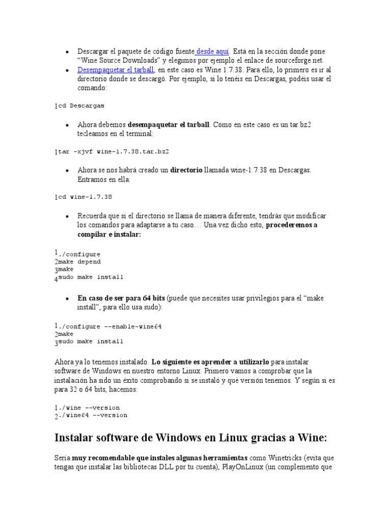 Wine | PDF | Microsoft Windows | Microsoft Office