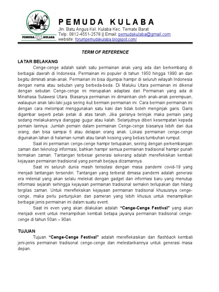 Tor Dan Surat Pariwisata | PDF