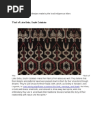 Traditional Panay Bukidnon Embroidery Patterns | PDF