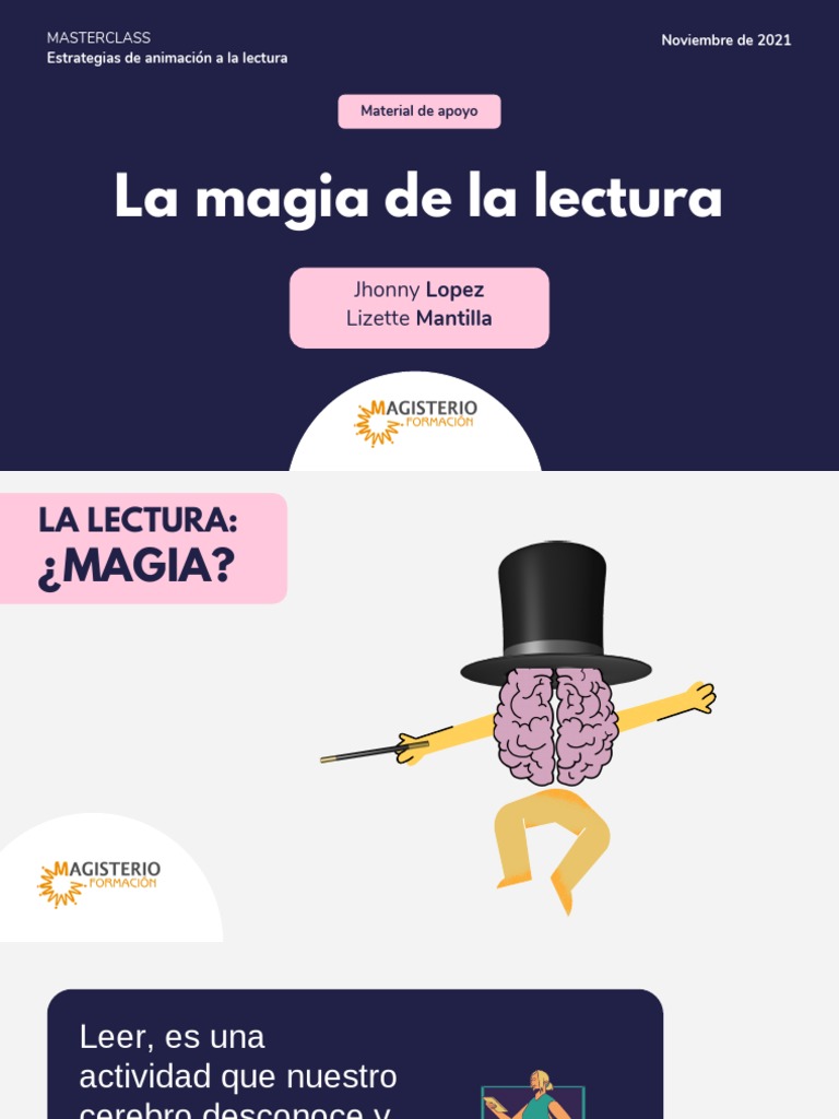 Presentación +La+Magia+de+la+lectura | PDF | Evaluación ...