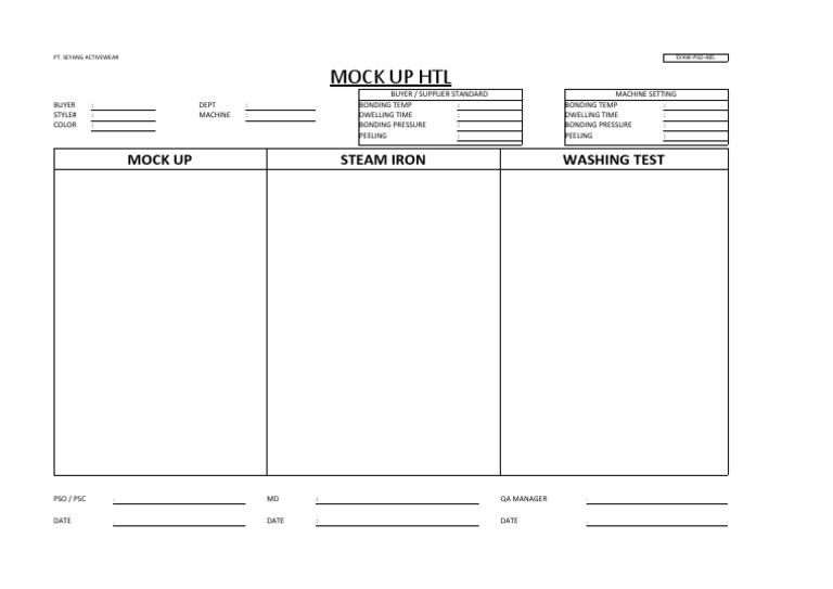 Form Mock Up HTL | PDF